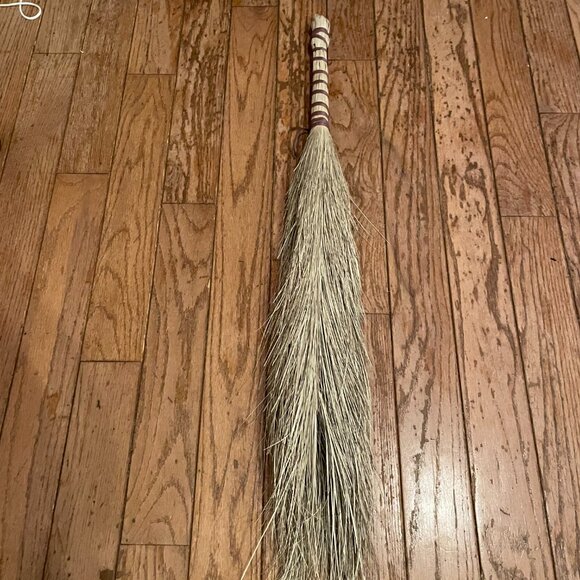 Accents | Rustic Hand Made Straw Hand Broom Made In India Home Decor ...